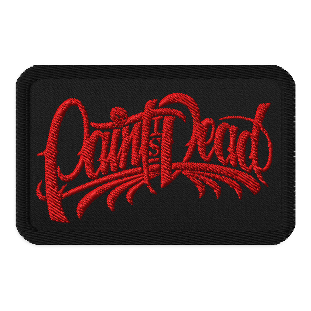 Paint is dead Embroidered patch – Wrap Merch
